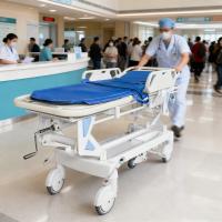 China Multi-Function Manual Lift Stretcher Bed 1930x640mm Height 540-840mm for ICU ER for sale