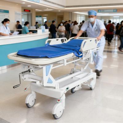 China Multi-Function Manual Lift Stretcher Bed 1930x640mm Height 540-840mm for ICU ER for sale