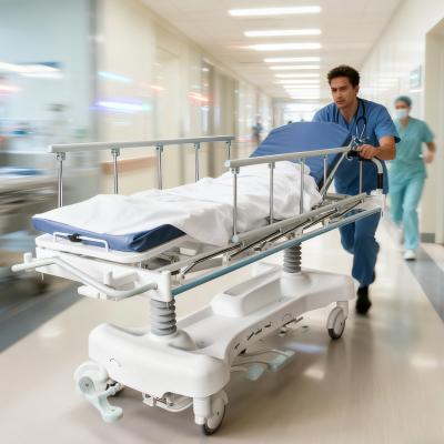 China Hydraulic Height Adjustable Stretcher Trolley for Emergency & Recovery for sale
