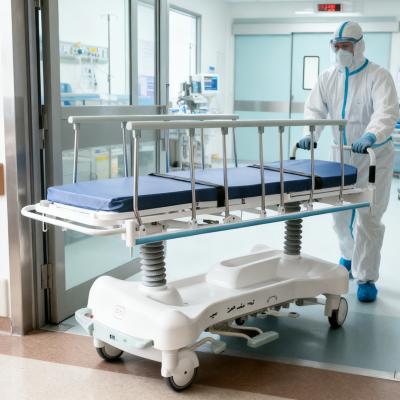 China Trauma Hydraulic Stretcher Cart with Trendelenburg/Reverse-T Tilt Function for sale