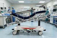 China Steel Hydraulic Lift Stretcher with X-ray Translucent Platform for sale