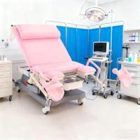 China Electric Height Adjustable Gynecological Examination Chair 570-850mm with Stirrups for sale