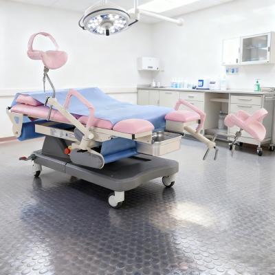 China Electric OB/GYN Exam Table 170kg Capacity with Pelvic Tilt and Waste Basin for sale