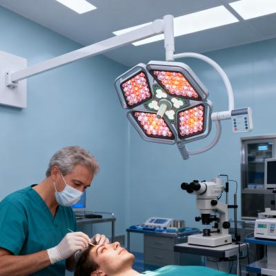 China Energy Efficient Wall Type Surgical Light 50W 160000 Lux 50000H Lifespan for sale