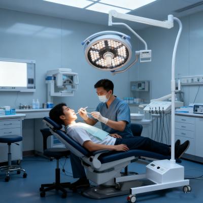 China Mobile Surgery Light With 7-Hour Emergency Battery & 140,000Lux for sale