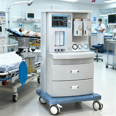 China Premium Anesthesia Workstation with Integrated Ventilator 10.4 Inch LCD 1500ml Tidal Volume for sale