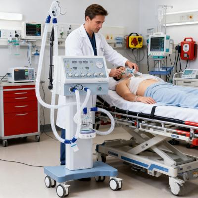 China Hospital Ward Ventilator Adult Pediatric 10kg Invasive Support Tidal Volume 1500ml PEEP for sale