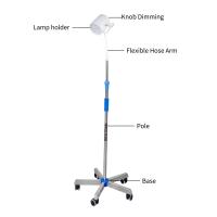 China Mobile Medical Examination Light 62000 Lux LED 300mm Adjustable Column Clinical Surgical for sale