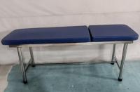 China Stainless Steel Exam Bed 181x62x70cm Adjustable Hospital Treatment Table with Paper Holder for sale