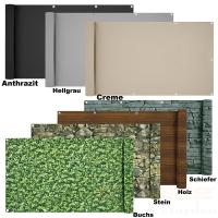 China 0.75*6m PVC Garden Balcony Privacy Fence Screen Cover Waterproof And UV Netting Cloth for sale