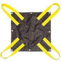 China Ice Tarpaulin Canvas Construction Heavy Duty PVC Removal Snow Lifting Tarp for sale