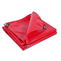 China Custom Made PVC Vinyl Tarpaulin High Frequency Welding 580gsm With Eyelet And Ties for sale