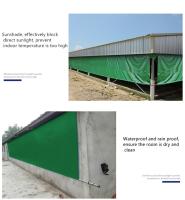 China 300-1000gsm PVC Tent Fabric Poultry And Livestock Farms Rolling Curtains Thermal Tarpaulin for sale