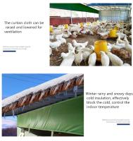 China 300-1000gsm PVC Tent Fabric Poultry And Livestock Farms Rolling Curtains Thermal Tarpaulin for sale