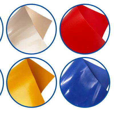 China 0.4-1mm PVC Coated Fabric Waterproof Tarpaulin Rolls Fire Retardant Tarps PVC Canvas for sale