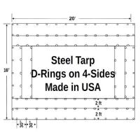 China PVC Airbag Parachute Fabric Vinyl Waterproof Steel Tarp 14oz Light Weight Lumber Tarp for sale
