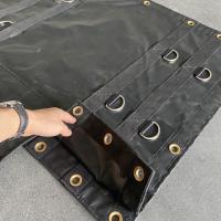 China Industrial PVC Mesh Fabric Featuring Heavy Duty Construction and UV Resistant PVC Coating for Long Term Outdoor and Load Security for sale
