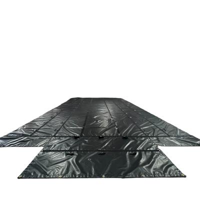 China Lightweight 14oz 3 PC Tarp Set 6 Foot Drop Lumber Tarps For Flatbed Trucks for sale