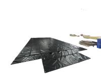 China 6Ft Drops PVC Truck Cover Light Weight Lumber Tarps For Flatbed Truck Tarps for sale