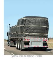 China 3 Set D-Ring 18oz Vinyl Flatbed Lumber Tarp 20x20 Heat Insulation for sale