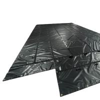 China Durable PVC Mesh Fabric 30%PVC+70%Polyester with 11x11 Density and 0.3-0.5mm Thickness for Industrial Use for sale