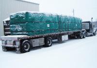 China Waterproof Fabric PVC Coated Black Tarpaulin Steel Tarp For Flat Bed Truck for sale