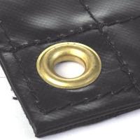 China Black PVC Truck Cover Vinyl Heavy Duty Waterproof Steel Tarpaulins Flatbed Coil Tarps for sale