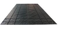 China Black PVC Truck Cover Vinyl Heavy Duty Waterproof Steel Tarpaulins Flatbed Coil Tarps for sale