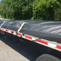 China Waterproof Lightweight Tear-Resistant PVC Truck Cover and Lumber Tarp for Flatbed Trucks for sale