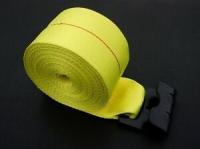 China 4 Inch Winch Strap With Flat Hook Heavy Duty Ratchet Strap WLL 5400lbs Flatbed Cargo Control Products for sale