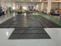 China 20'X27' PVC Tarpaulin Fabric Ultra Light 14oz Vinyl Flatbed Cargo Tarp for sale