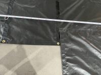 China Flame Retardant 6ft Drop PVC Lightweight Lumber Tarps For Flatbed Truck for sale