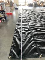 China Flame Retardant 6ft Drop PVC Lightweight Lumber Tarps For Flatbed Truck for sale