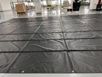 China Black PVC Tarpaulin Fabric Strong Semi Truck Tarpaulin Tarp Lumber Tarps for sale