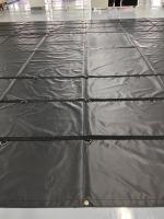 China Heavy Duty PVC Tarpaulin Fabric Flatbed Lumber Tarps PVC Coated Fabric for sale
