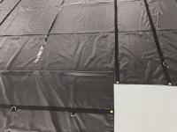 China 18oz PVC Tarpaulin Fabric Heavy Duty Lumber Tarps For Semi Trailer Flatbed for sale
