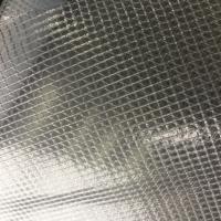 China Clear PVC Mesh Fabric Tarpaulin Clear White Transparent Fabric for sale