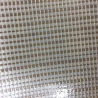 China Clear PVC Mesh Fabric Tarpaulin Clear White Transparent Fabric for sale