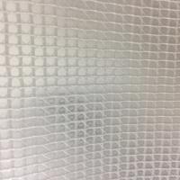 China Clear PVC Mesh Fabric Tarpaulin Clear White Transparent Fabric for sale