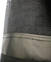 China Heavy Duty PVC Mesh Fabric Black for sale