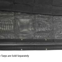 China 6 Inch Woven Pvc Mesh Fabric Pocket Opening Shade PVC Coated Trailer Tarp For Truck Bed Cover for sale