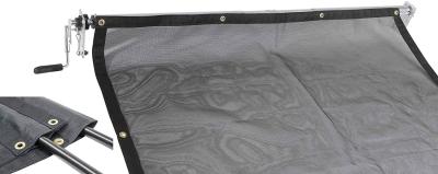 China Durable PVC Mesh Fabric 30%PVC+70%Polyester with 11x11 Mesh Construction and 0.3-0.5mm Thickness for Outdoor Use for sale