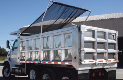 China Heavy Duty PVC Mesh Fabric 30%PVC+70%Polyester with 11x11 Mesh Construction and 0.3-0.5mm Thickness for Truck Covers for sale