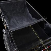 China 10x22 Ft PVC Coated Fabric Vinyl Polyester Fabric Dump Truck Trailer Mesh Tarp With Grommets for sale