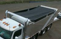 China Garbage truck tarp PVC Mesh Tarp for sale