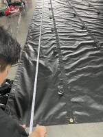 China Blue PVC Coated Fabric For Flatbed Tarps With High Durability for sale