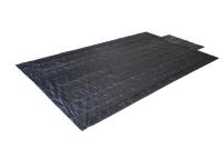 China Heavy Duty Waterproof PVC Truck Cover For Flatbed Trucks With 6 Foot Drop Lumber Tarps for sale