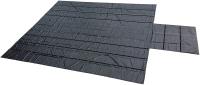 China Heavy Duty Waterproof PVC Truck Cover For Flatbed Trucks With 6 Foot Drop Lumber Tarps for sale