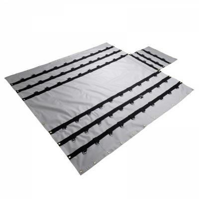 China 24 X 27 Density Heavy Duty PVC Truck Tarp Customizable Dependability for sale