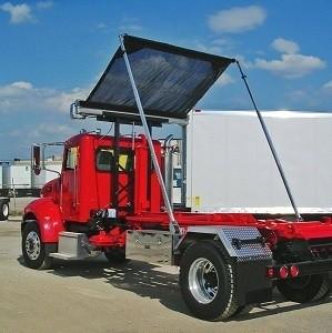 China Heavy Duty PVC Mesh Tarpaulin Truck Cover Tear Resistant Weatherproof -20.C-70.C UV Protection for sale